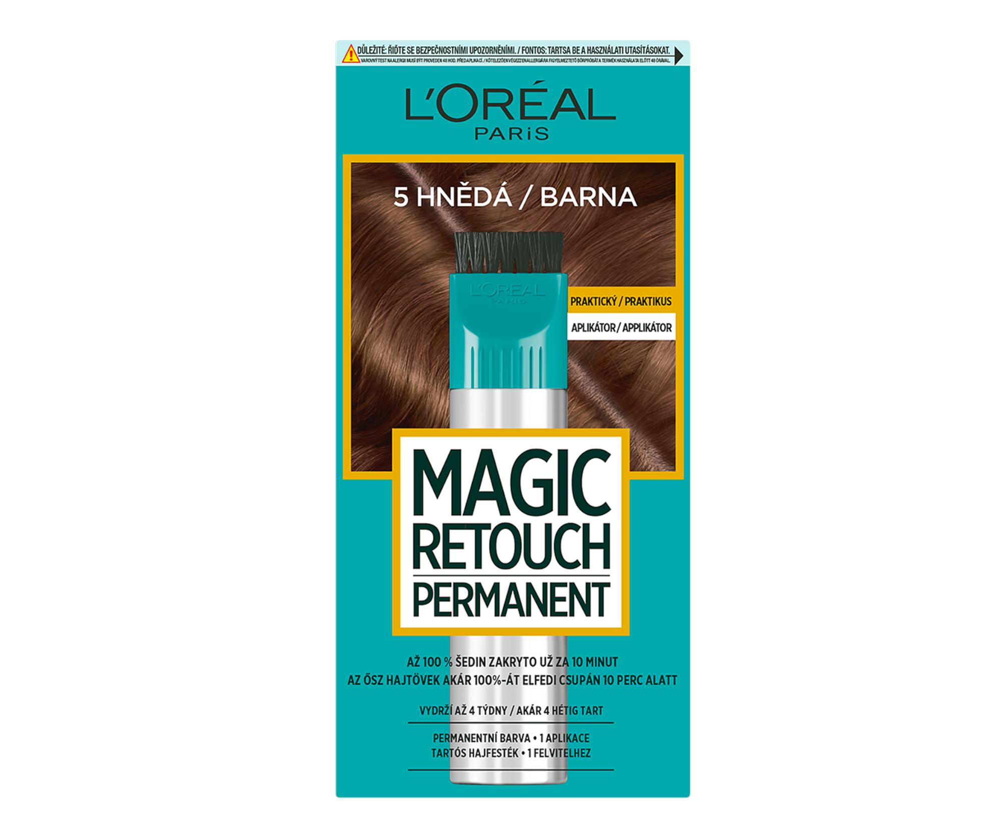 Trwała farba do zakrycia odrostów i siwych Loréal Magic Retouch ...